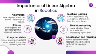 Use_of__Linear_Algebra__in_Robotics.pptx | Robotics | Technology & Computing