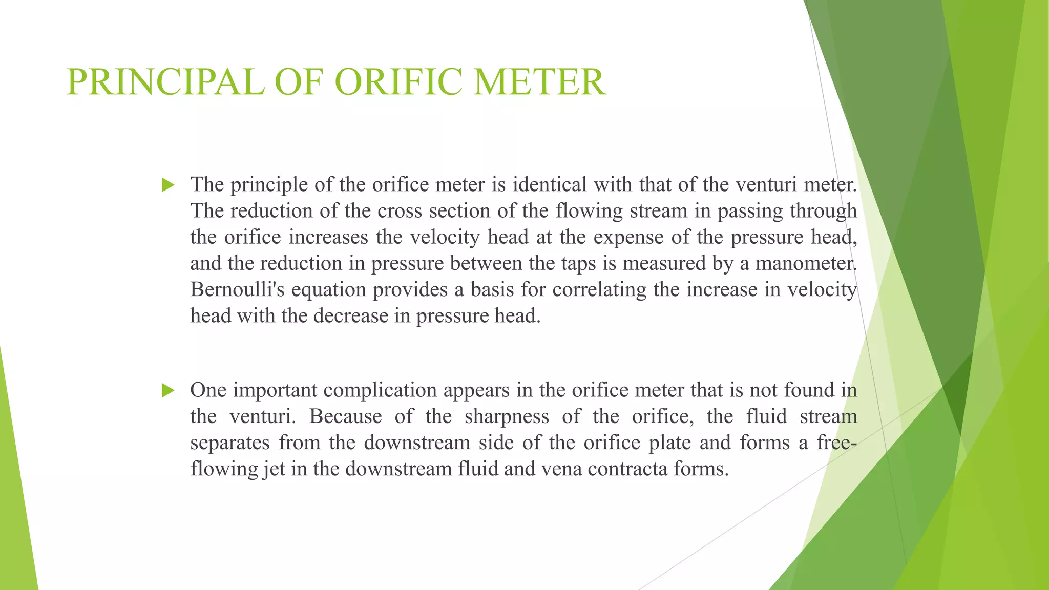 orifice meter and pitot tube | PPTX