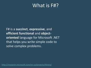 F# for startups | PPT
