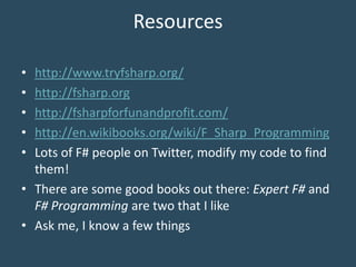 F# for startups | PPTX | Programming Languages | Computing
