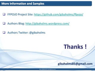 FFPOJO Framework Overview | PPT