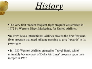 ppt on frequent flierv programme | PPT