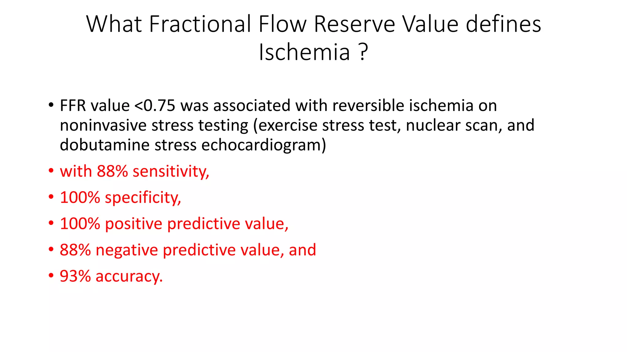 FFR(fractional flow reserve) | PPTX