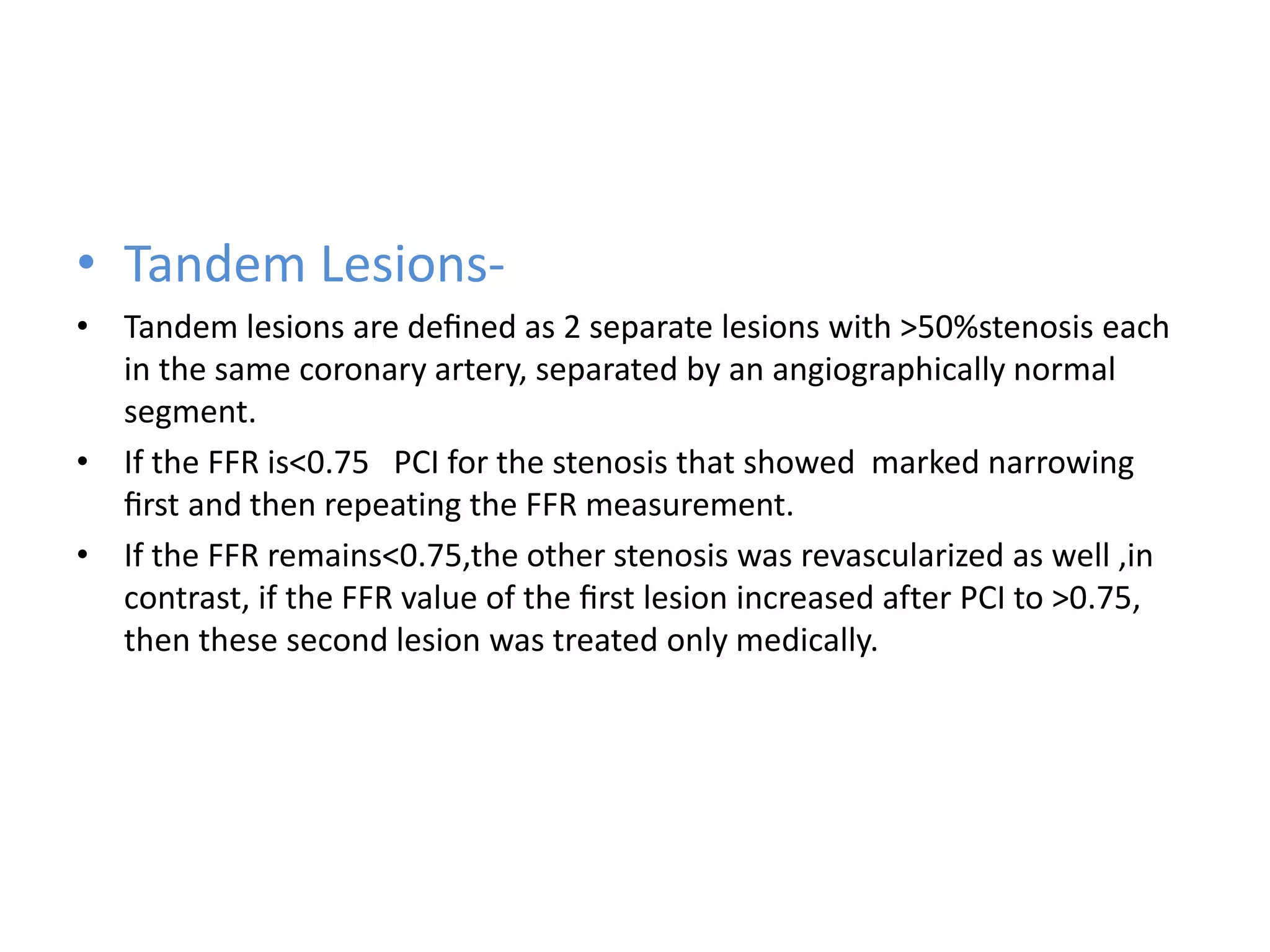 Ffr guided coronarY intervention | PPTX