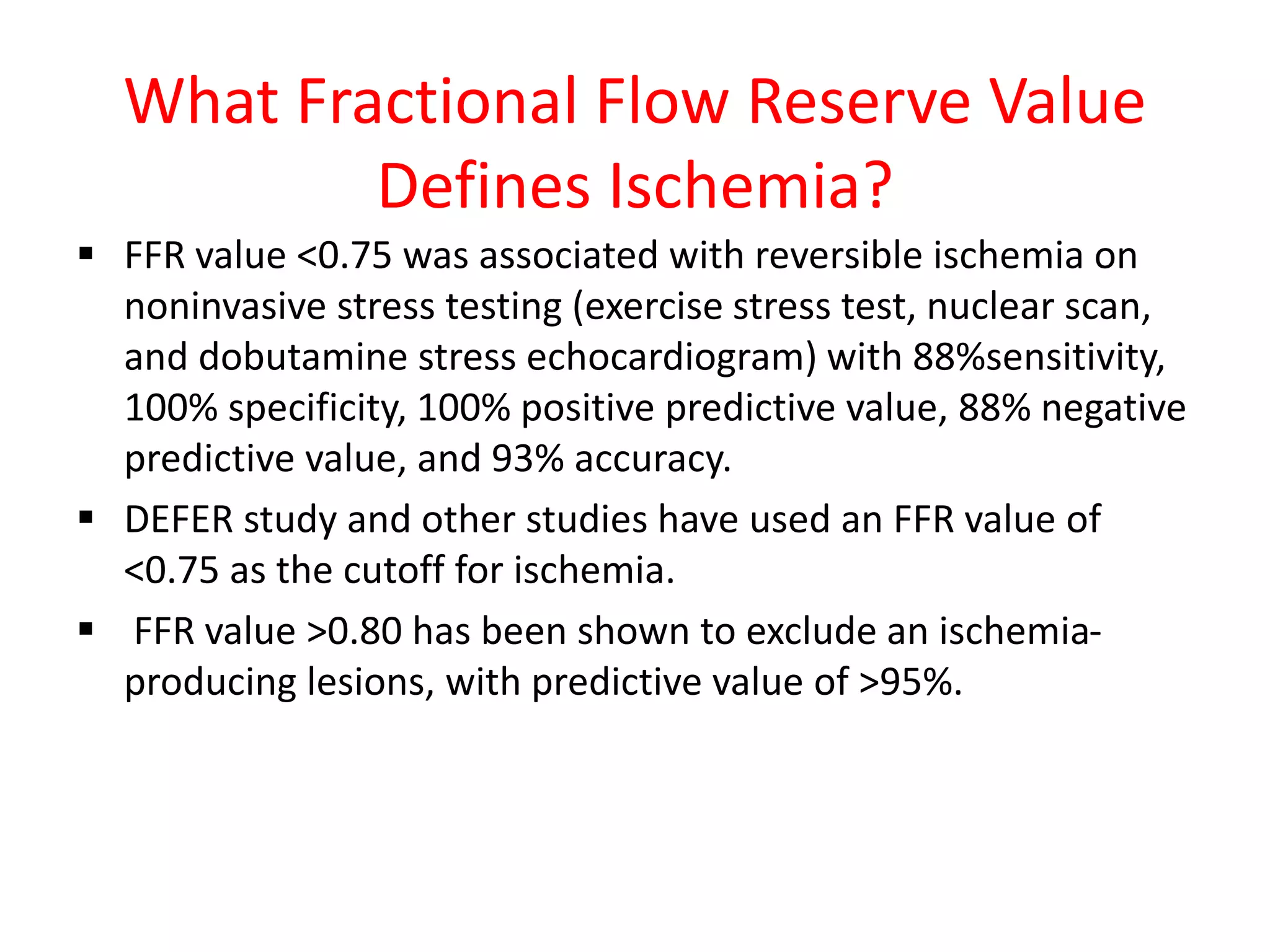 Ffr guided coronarY intervention | PPTX