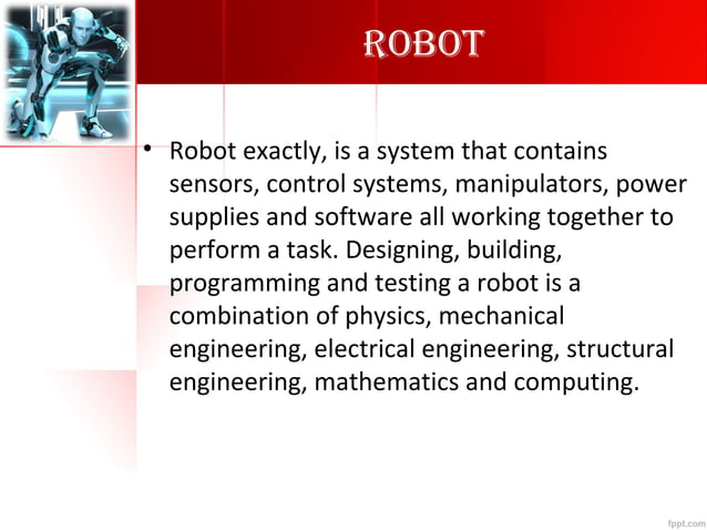 Fire Fighting Robot by saurabh | PPT | Robotics | Technology & Computing