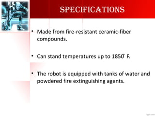 Fire Fighting Robot by saurabh | PPT