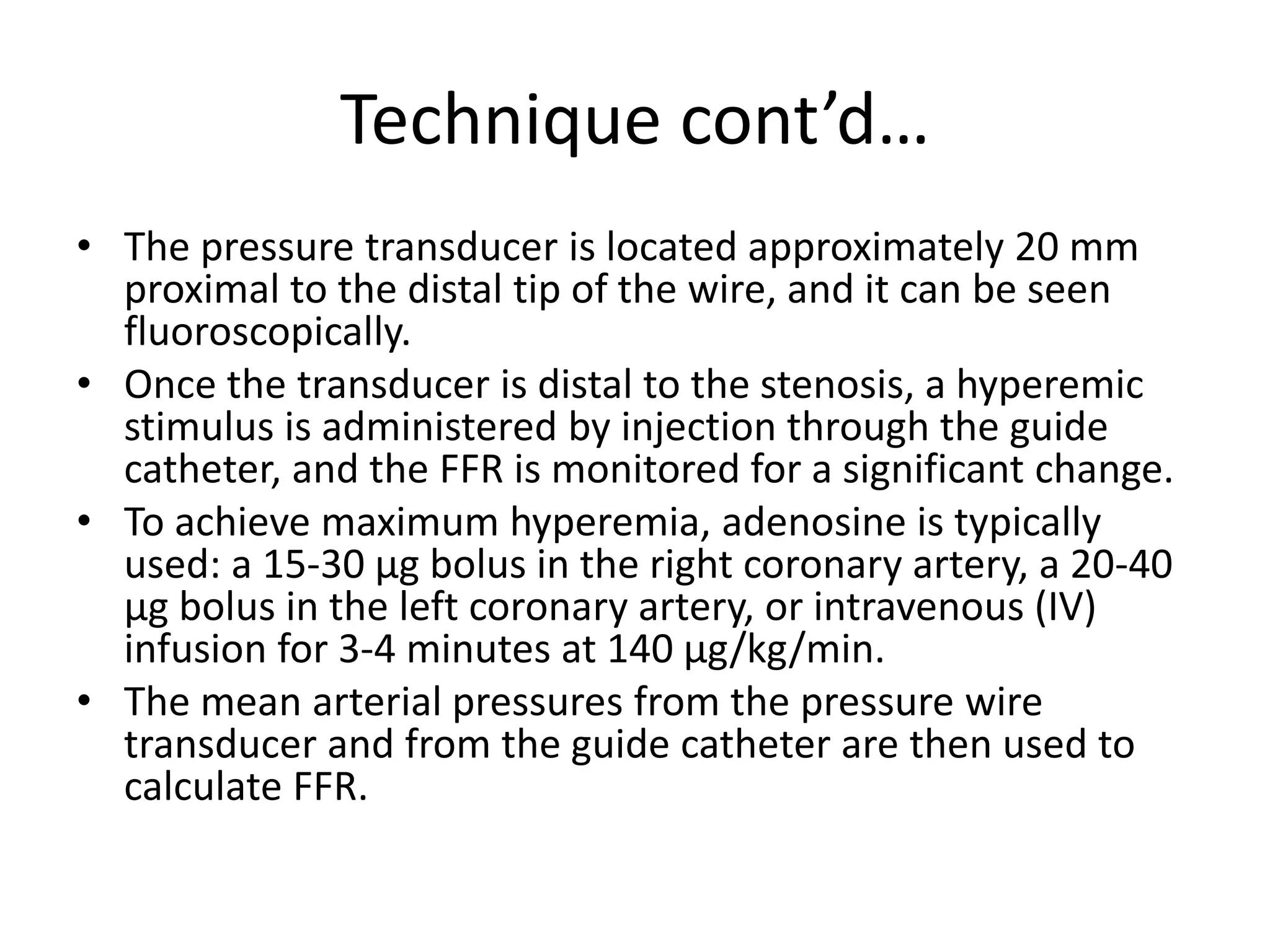 Ffr, raf, shunt calculation, pvr | PPTX