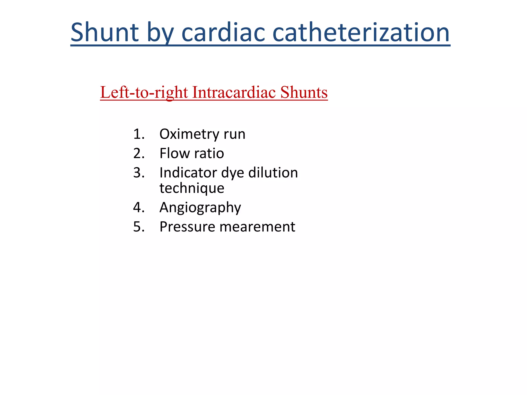 Ffr, raf, shunt calculation, pvr | PPTX