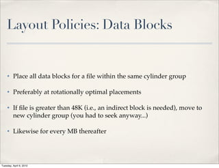 Fast File System | PPT | Free Download