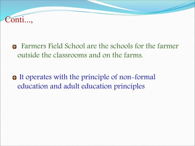Farmers Field School | PPT | Agriculture | Industries