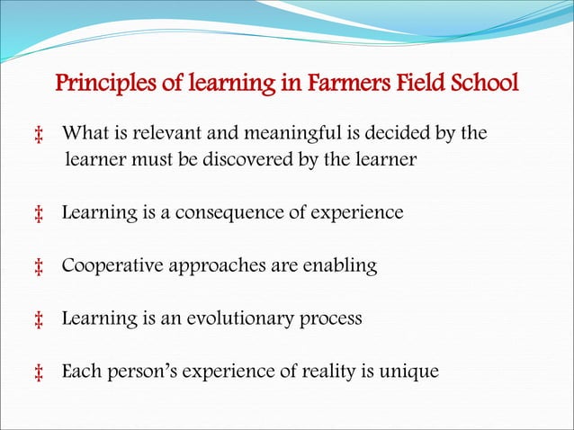 Farmers Field School | PPT | Agriculture | Industries