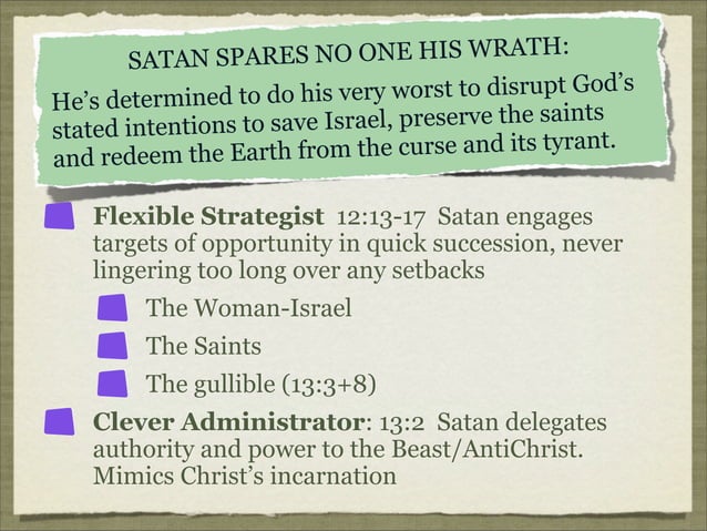XXVIII Satan and Revelation 12 | PPT