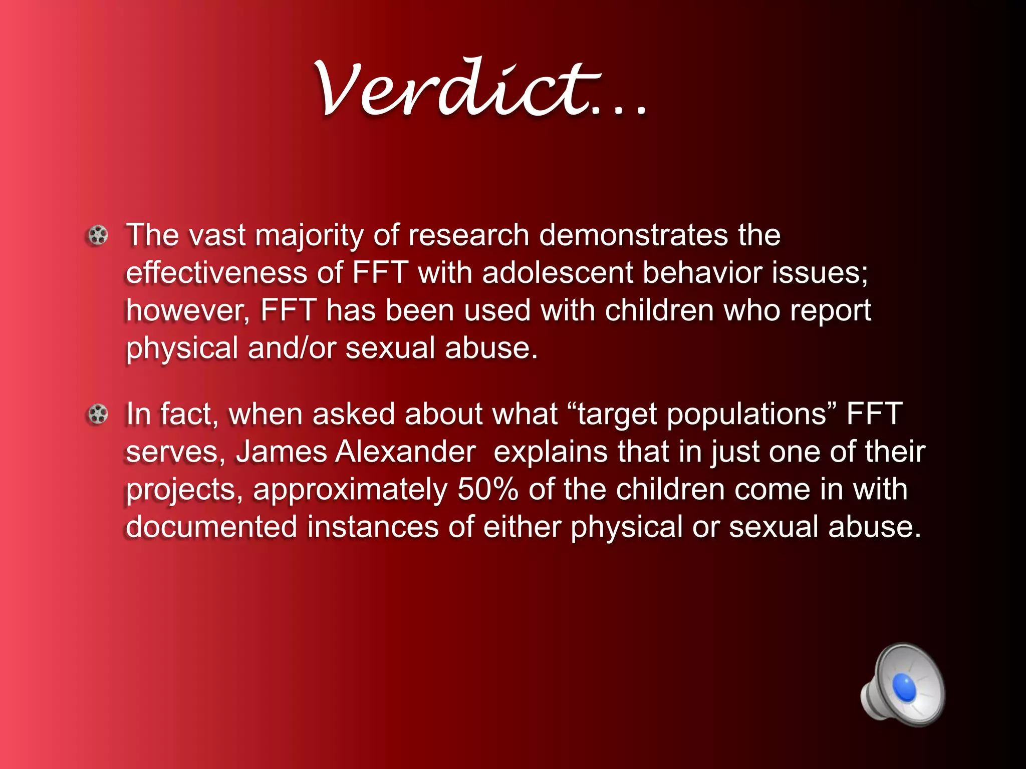 Functional Family Therapy | PPTX