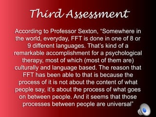 Functional Family Therapy | PPTX