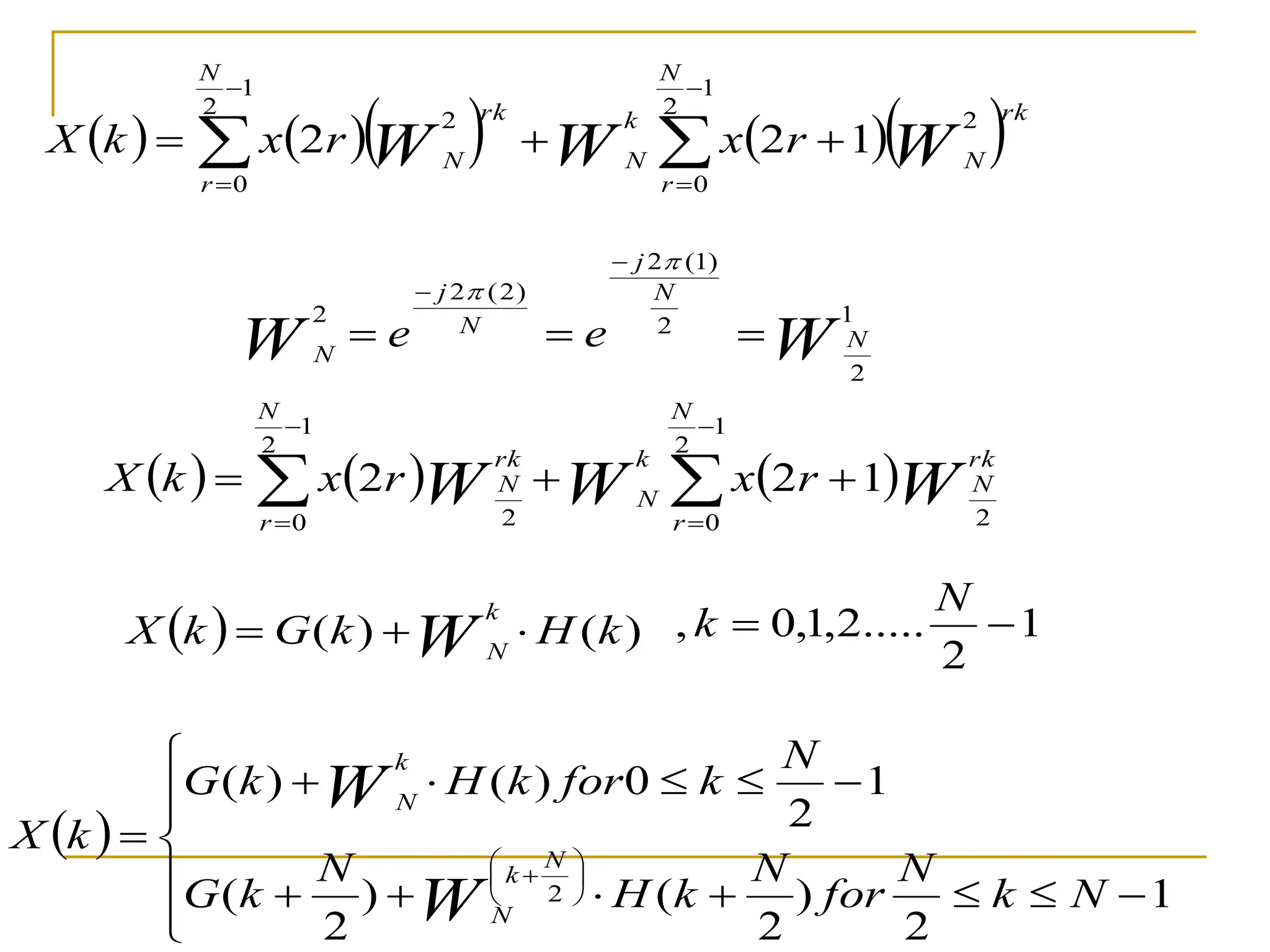 Fast Fourier Transforms, Butterfly structure, DIT, DIF | PPTX