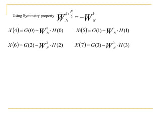 Fast Fourier Transforms, Butterfly structure, DIT, DIF | PPTX