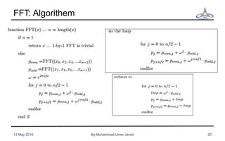 FFT and DFT algorithm | PPTX