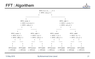 FFT and DFT algorithm | PPTX
