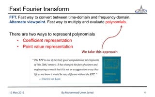 FFT and DFT algorithm | PPTX