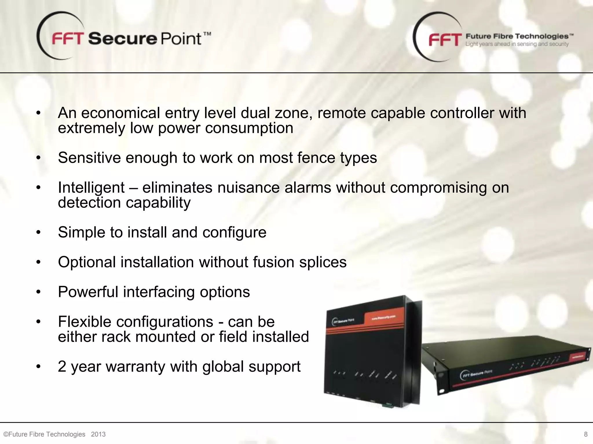 FFT fibre optic intrusion detection | PPTX