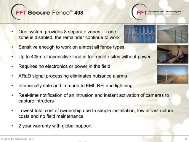 FFT fibre optic intrusion detection | PPTX | Telecommunications ...