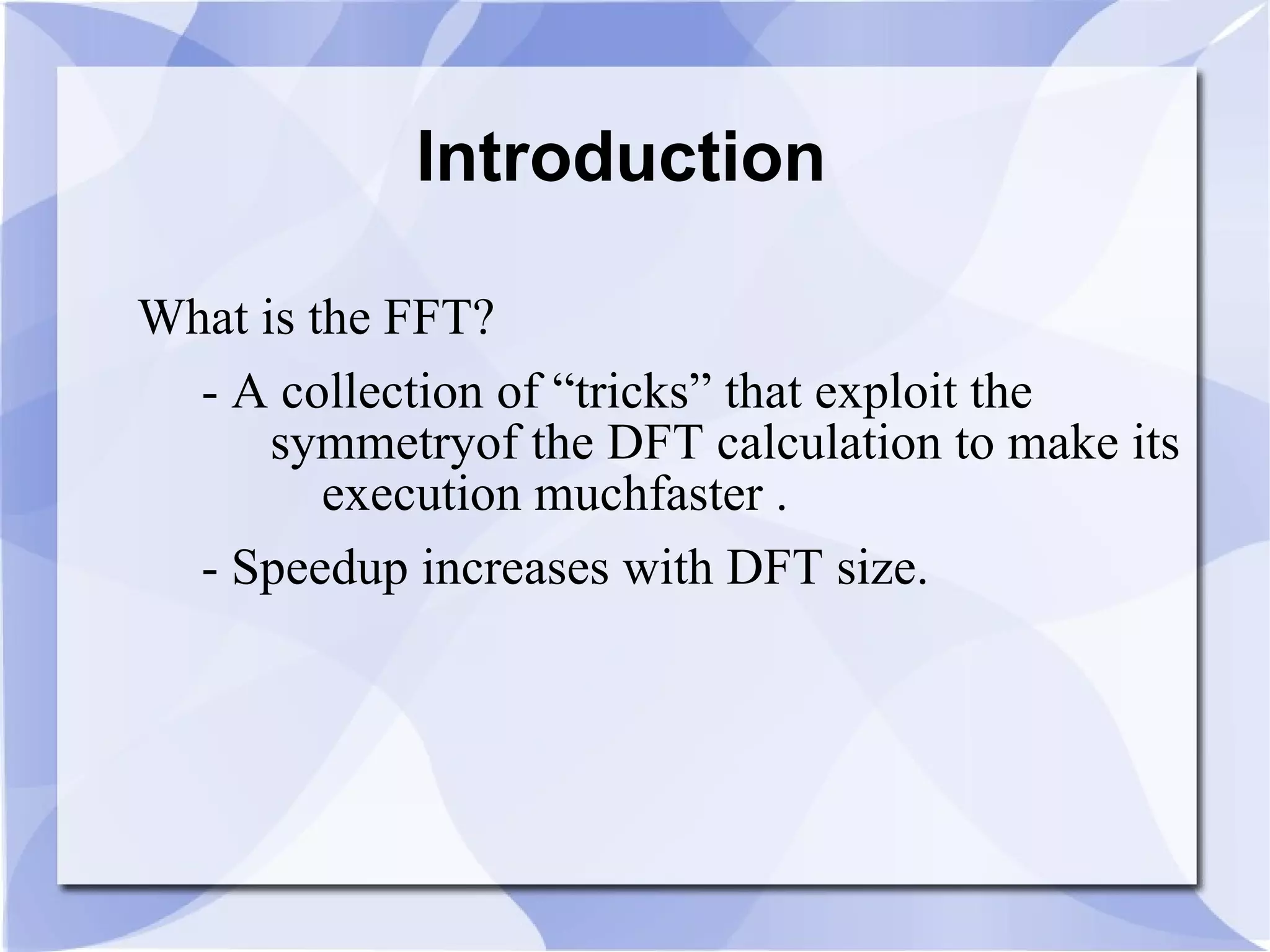 Fft ppt | PPT