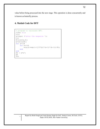 Design of FFT Processor | PDF