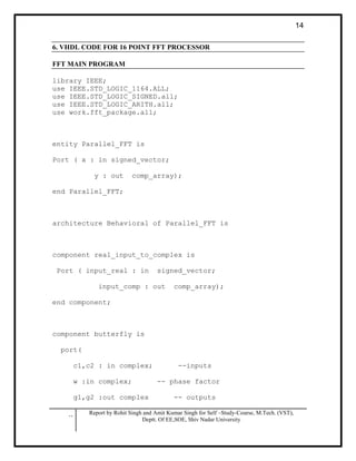 Design of FFT Processor | PDF