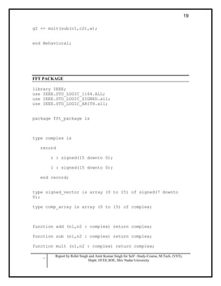 Design of FFT Processor | PDF