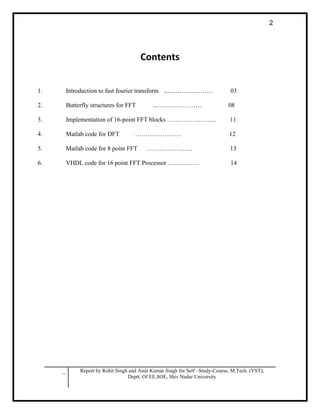 Design of FFT Processor | PDF