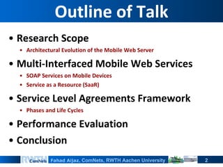 Protecting Multi-Interfaced Mobile Web Services using Agreements | PPT