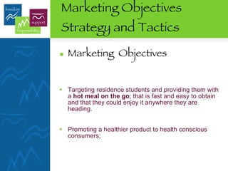 Eat fresh vending machine - marketing plan | PPT