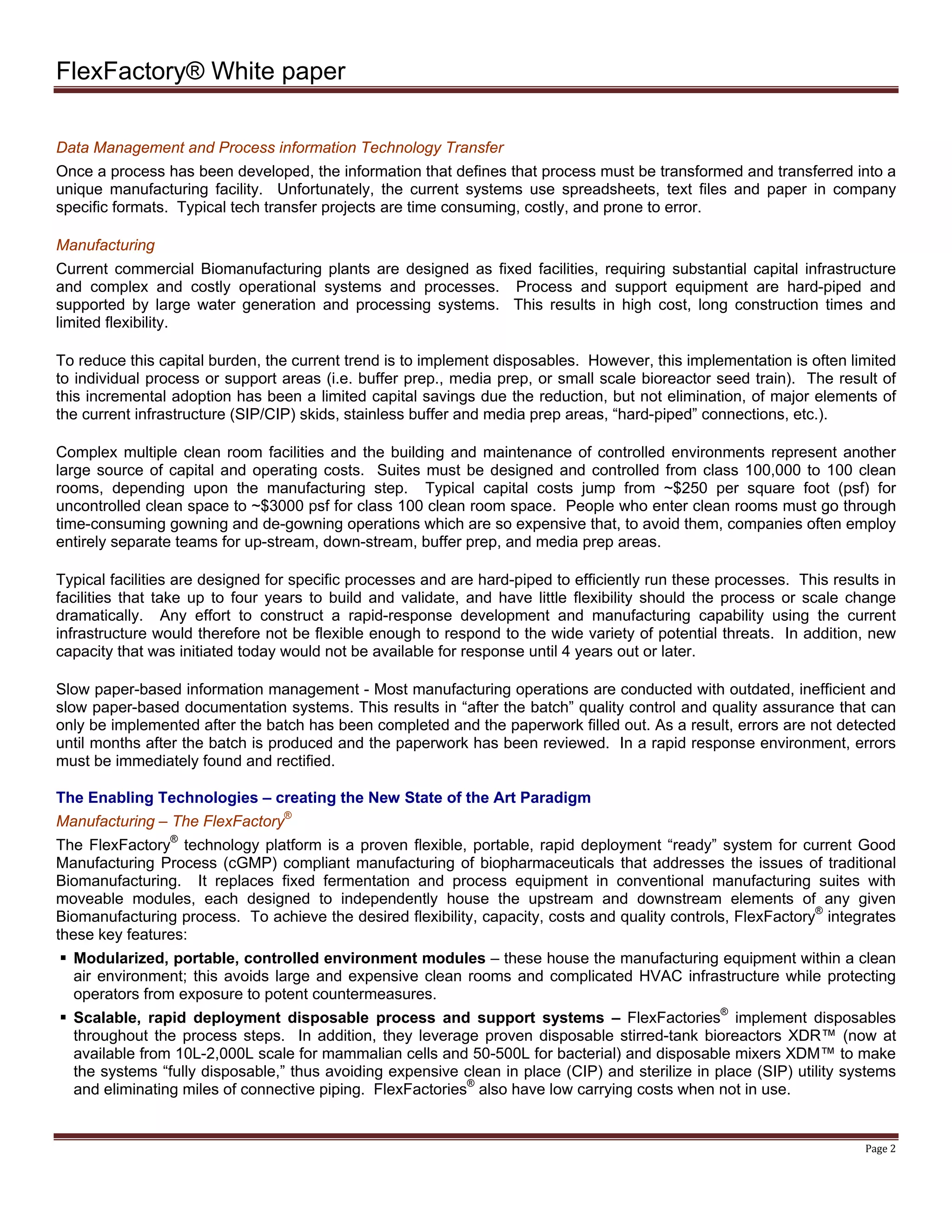 FlexFactory Whitepaper R1 | PDF