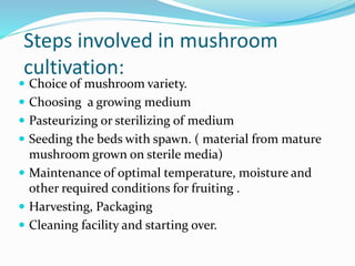 4068 mushroom cultivation | PPTX