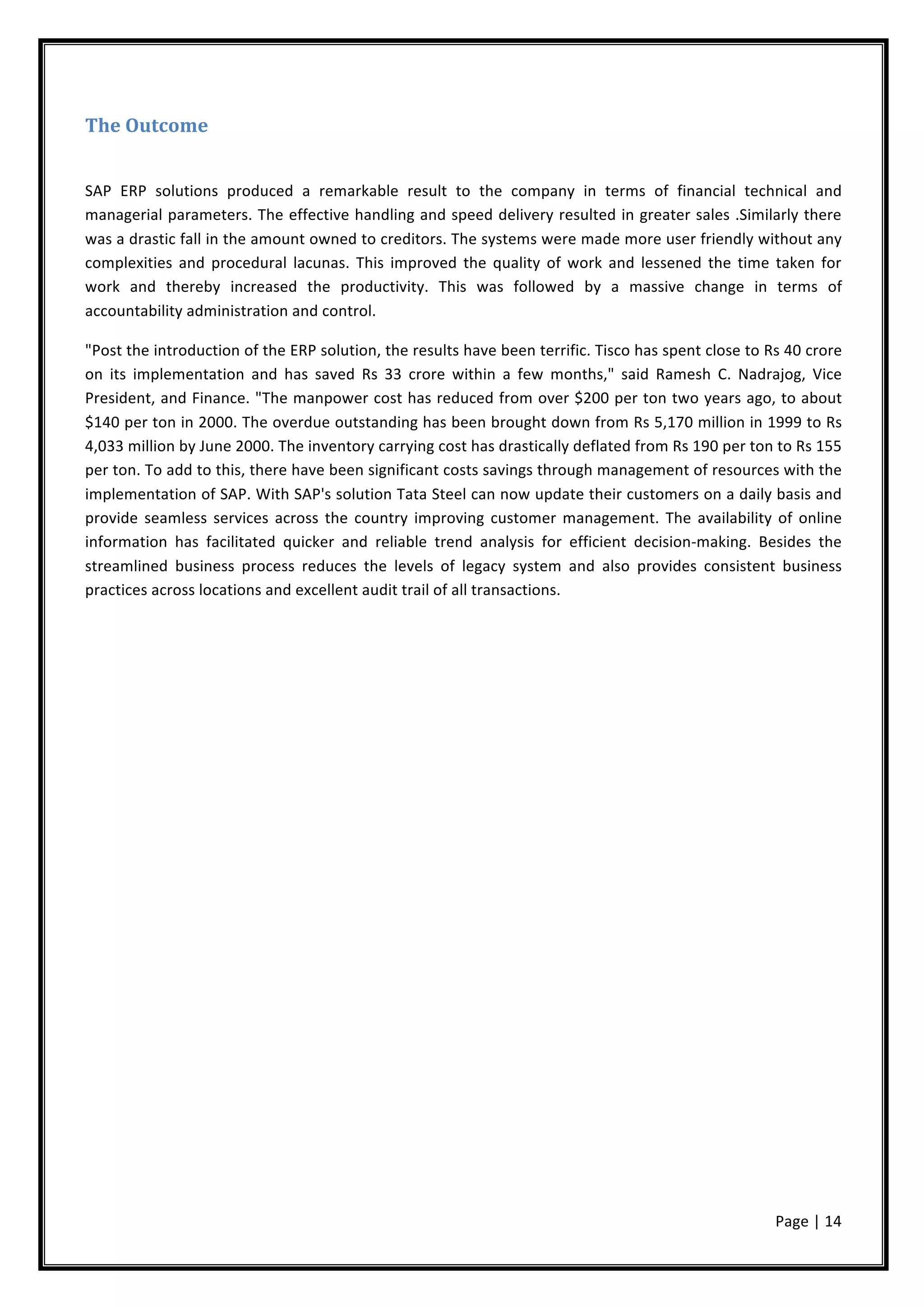 ERP Introduction | PDF