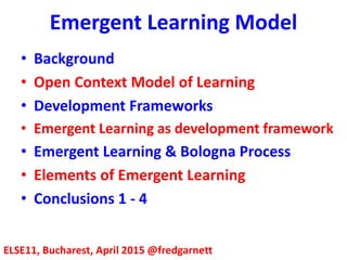 Emergent Learning Model | PPT