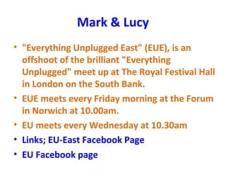 Everything Unplugged - Learning Conversations | PPT