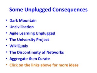 Everything Unplugged - Learning Conversations | PPT | Education