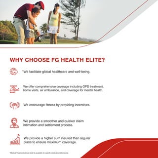 Future Generali Health Elite - A Plan That Covers You Globally | PDF