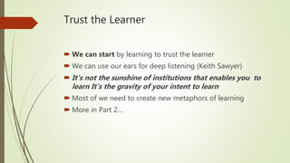 Learner-centred learning; thoughts | PPT | Free Download
