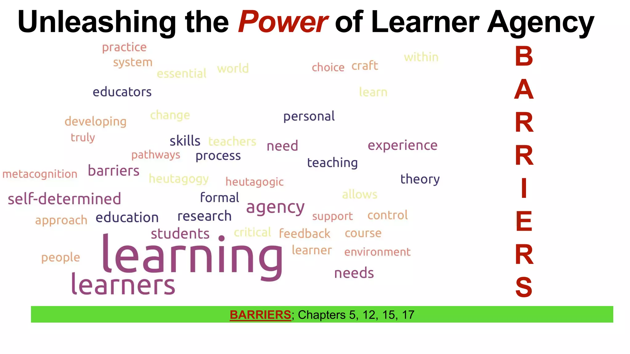 Learner Agency | PPTX | Workshops and Classes | Hobbies & Interests