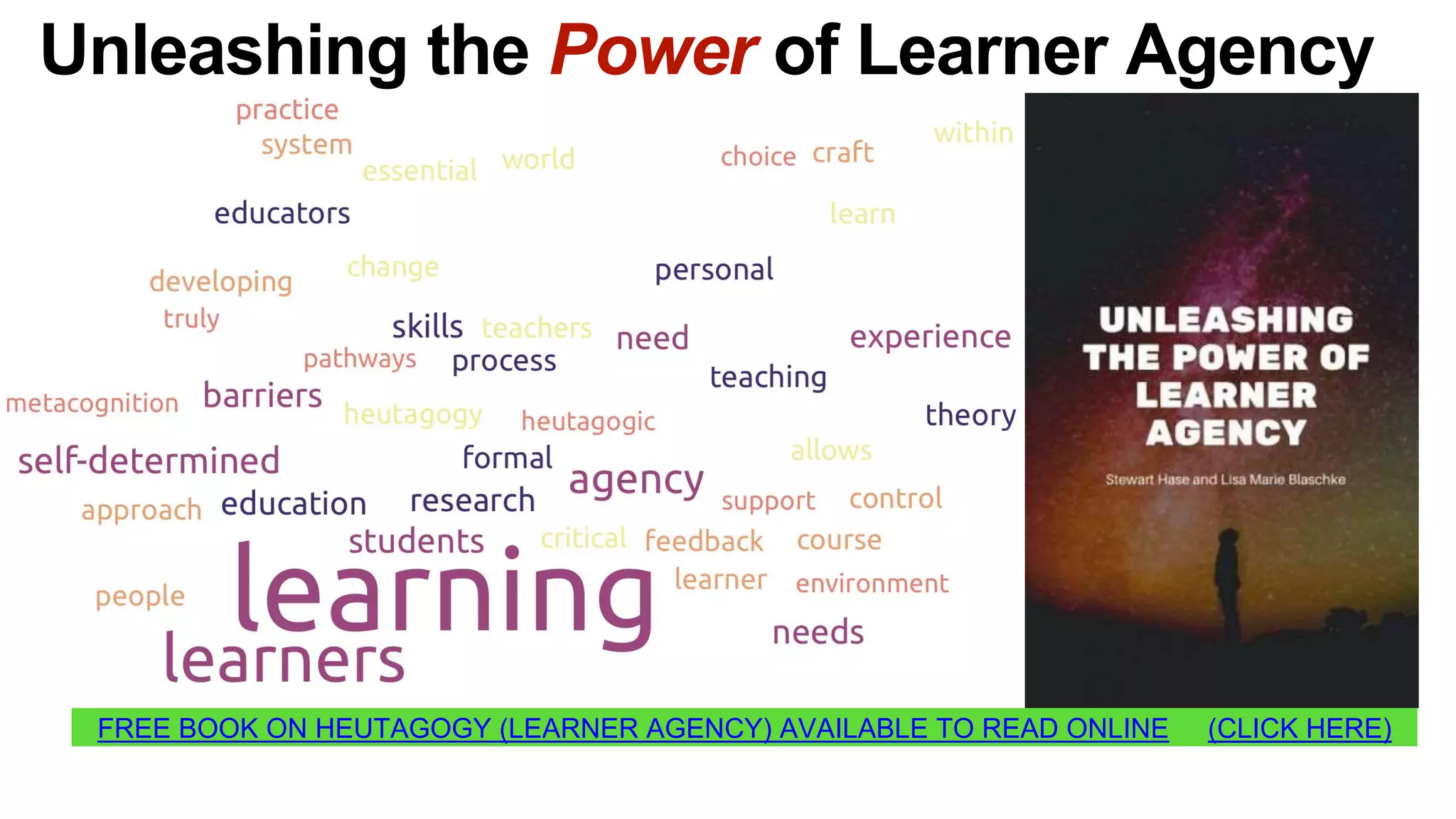 Learner Agency | PPTX | Workshops and Classes | Hobbies & Interests
