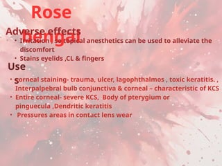 Staining of an eye (for students of optometry) | PPTX