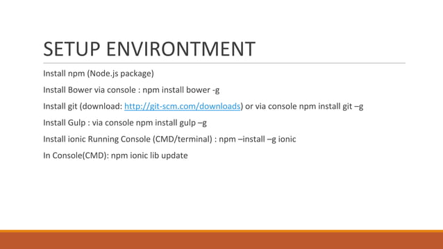 Pemrograman mobile menggunakan ionic framework | PPT
