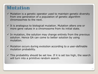 Fuzzy Genetic Algorithm | PPTX