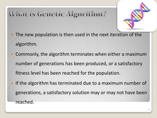Fuzzy Genetic Algorithm | PPTX