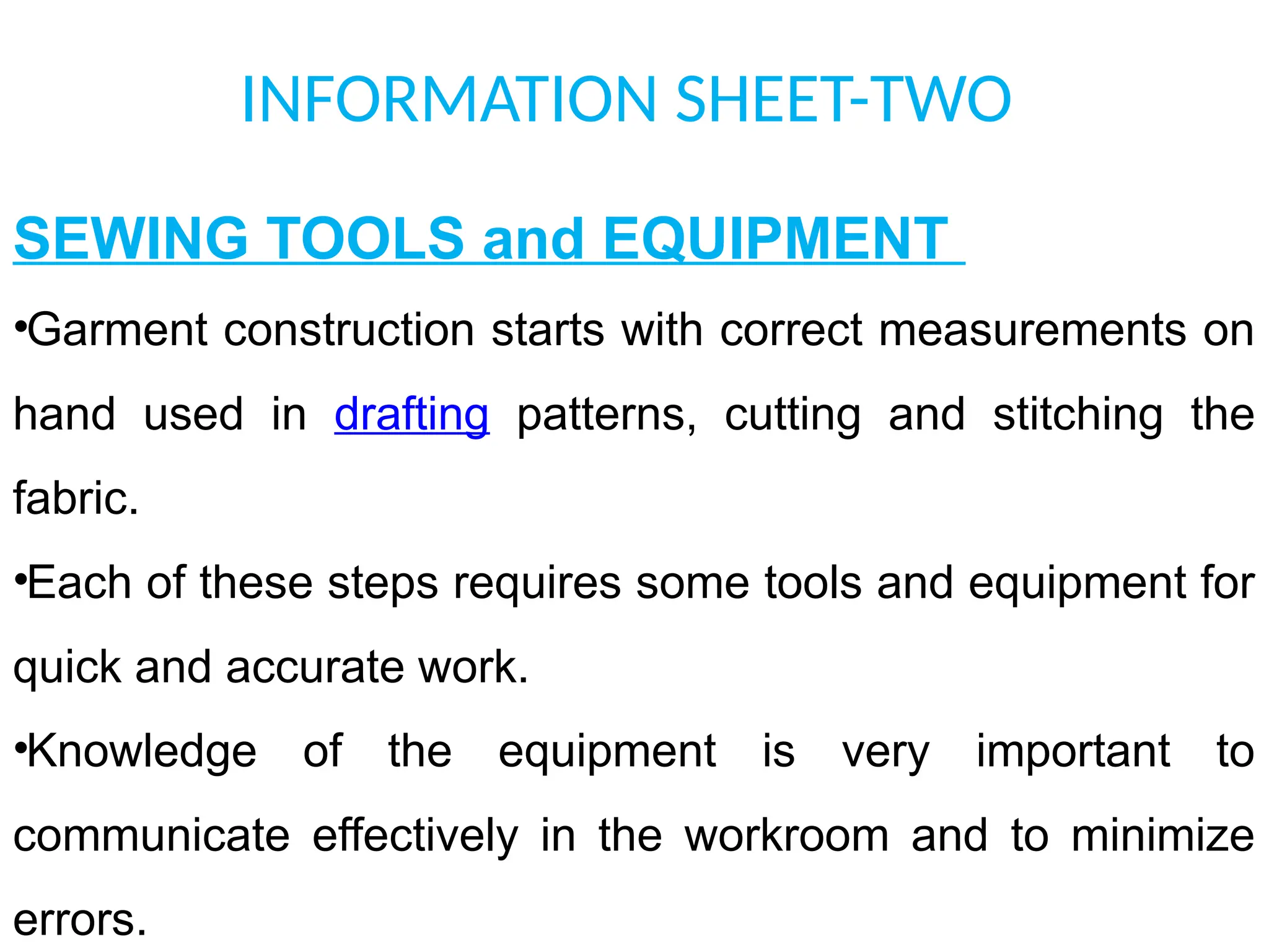 FGA-Lectuer-two Fundamental of garment production.pptx