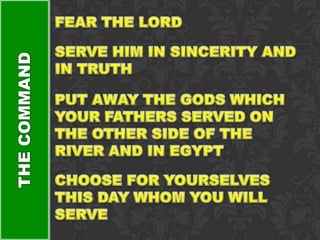 Do Not Forget the Lord your God | PPTX