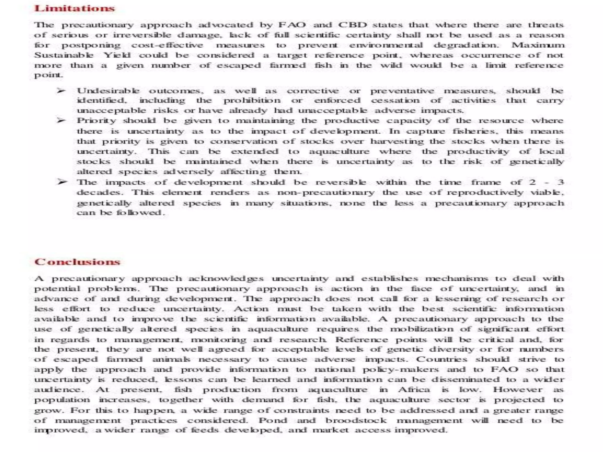 fish genetics and conservation of aquatic species | PPTX